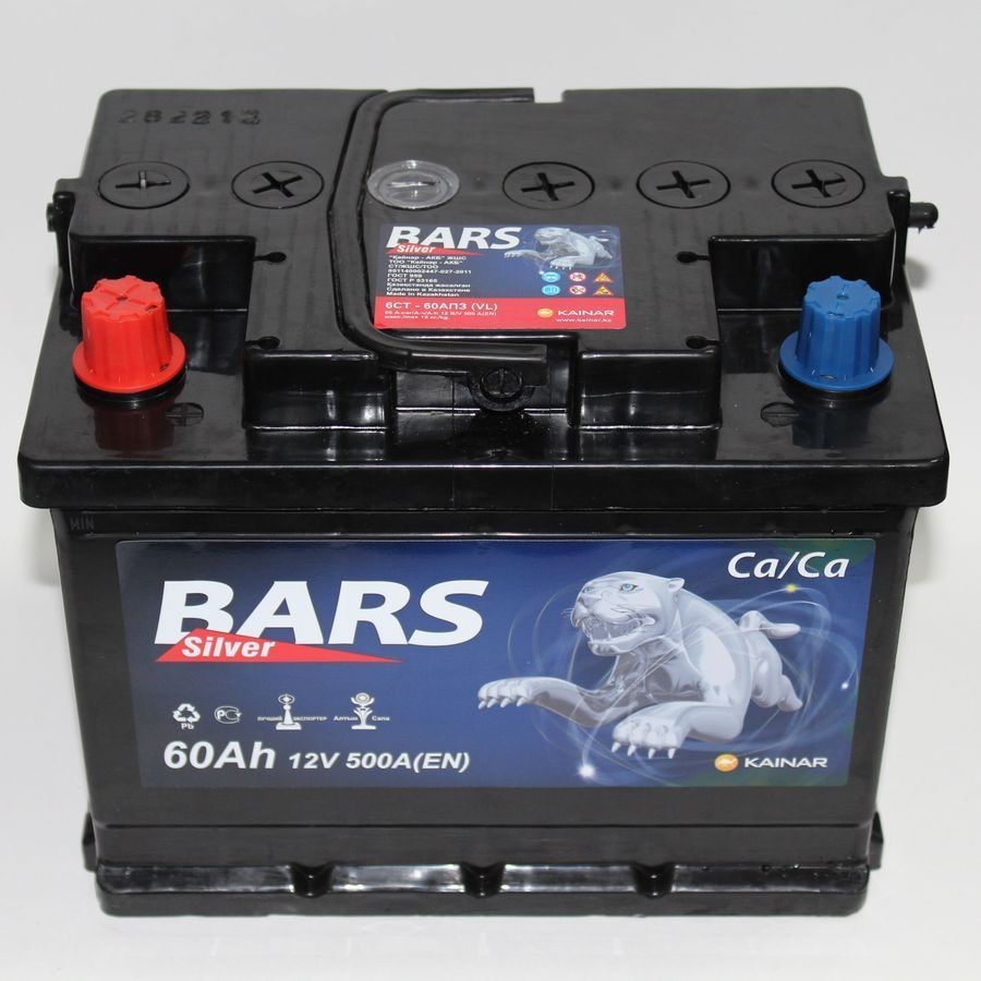 Аккумулятор BARS Silver 60 А/ч обр. п. ток 500 купить в Екатеринбурге 2 ...